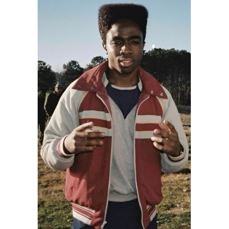 Lucas Sinclair Stranger Things S05 Bomber Jacket | Caleb McLaughlin ...